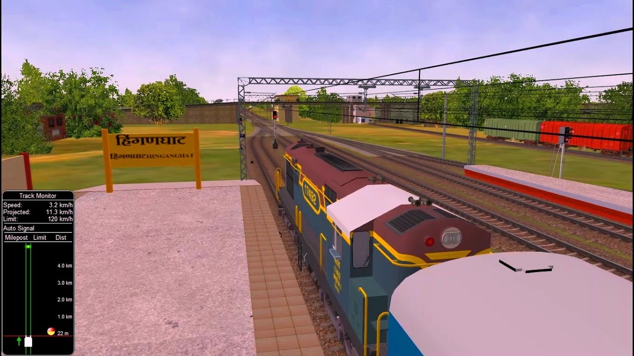 Nandigram Express Part 3 in MSTS Open Rails by Sumit Mehrotra - YouTube