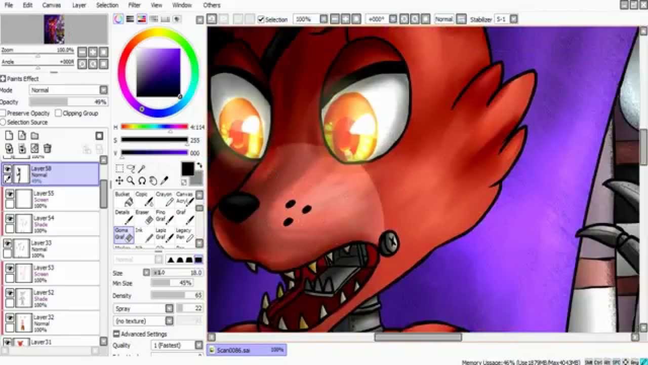 [SpeedPaint] Out of order (Five Nights at Freddy's) - YouTube