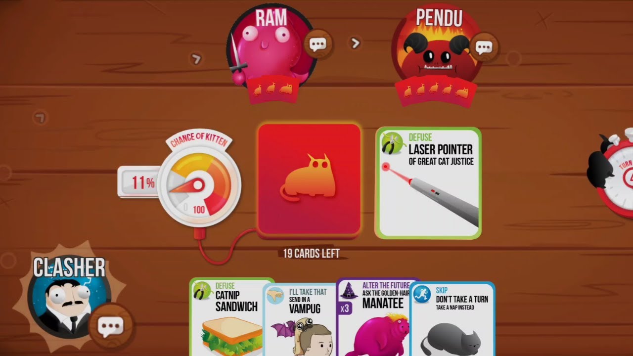 Exploding Kittens: The Card Game Gameplay 4 | Exploding Kittens, Inc - YouTube