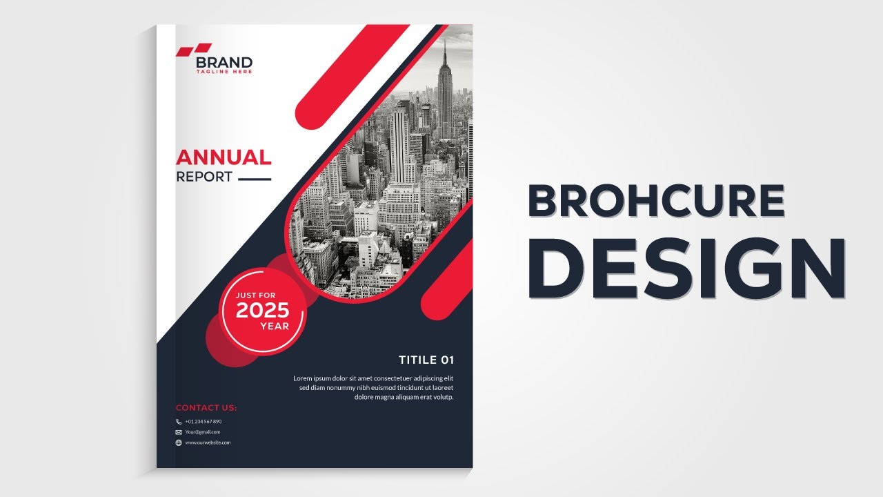 How to Design Brochure Step By Step in Adobe Illustrator | Ep-1 - YouTube