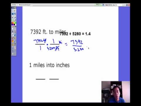 Algebra 1_Dimensional Analysis_Part1.avi - YouTube