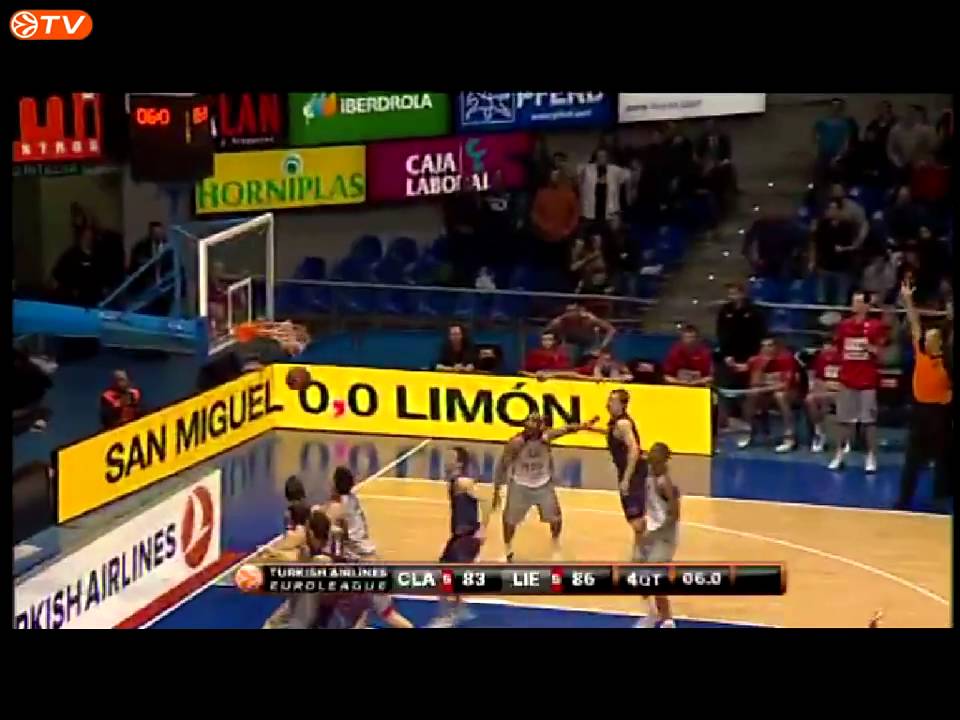 Khalid El-Amin amazing shot for the win! BC Lietuvos Rytas - YouTube