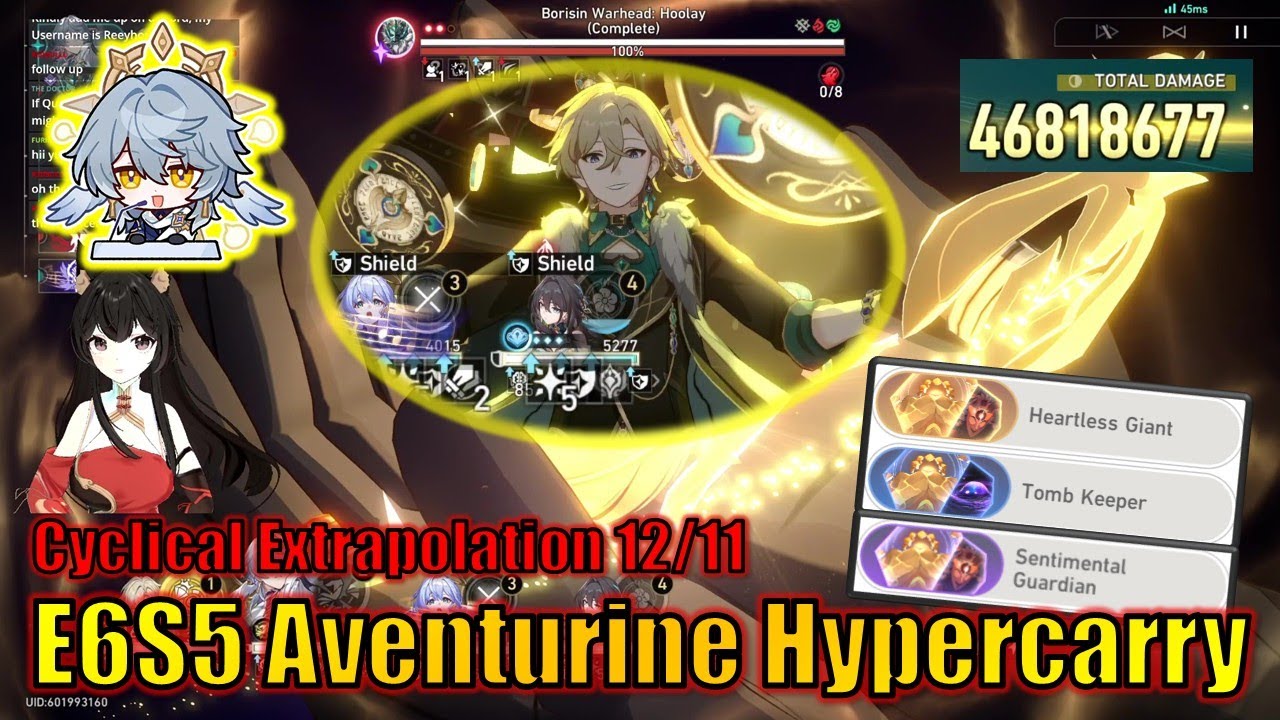 E6S5 Aventurine Sunday 46.8M DMG (Bonus Mono Preservation Run ...