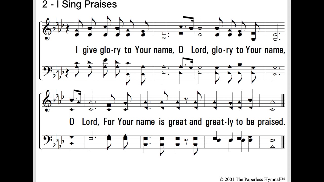 I Sing Praises - YouTube