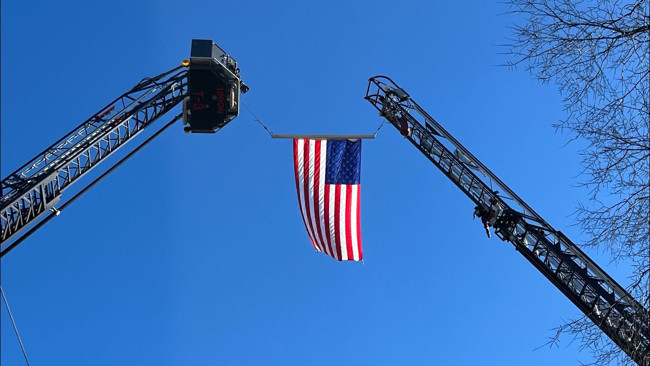 Funeral Procession for Firefighter Brian Schmitt. - YouTube