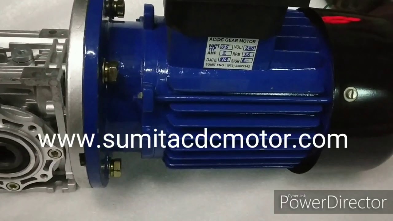 Ac Gear Motor. Low speed AC Motor - YouTube