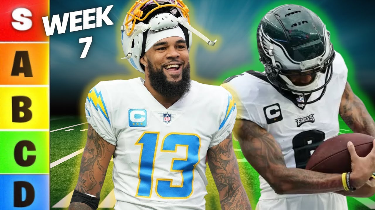 Top 20 RB & WR Rankings & Tiers | Week 7 Fantasy Football - YouTube