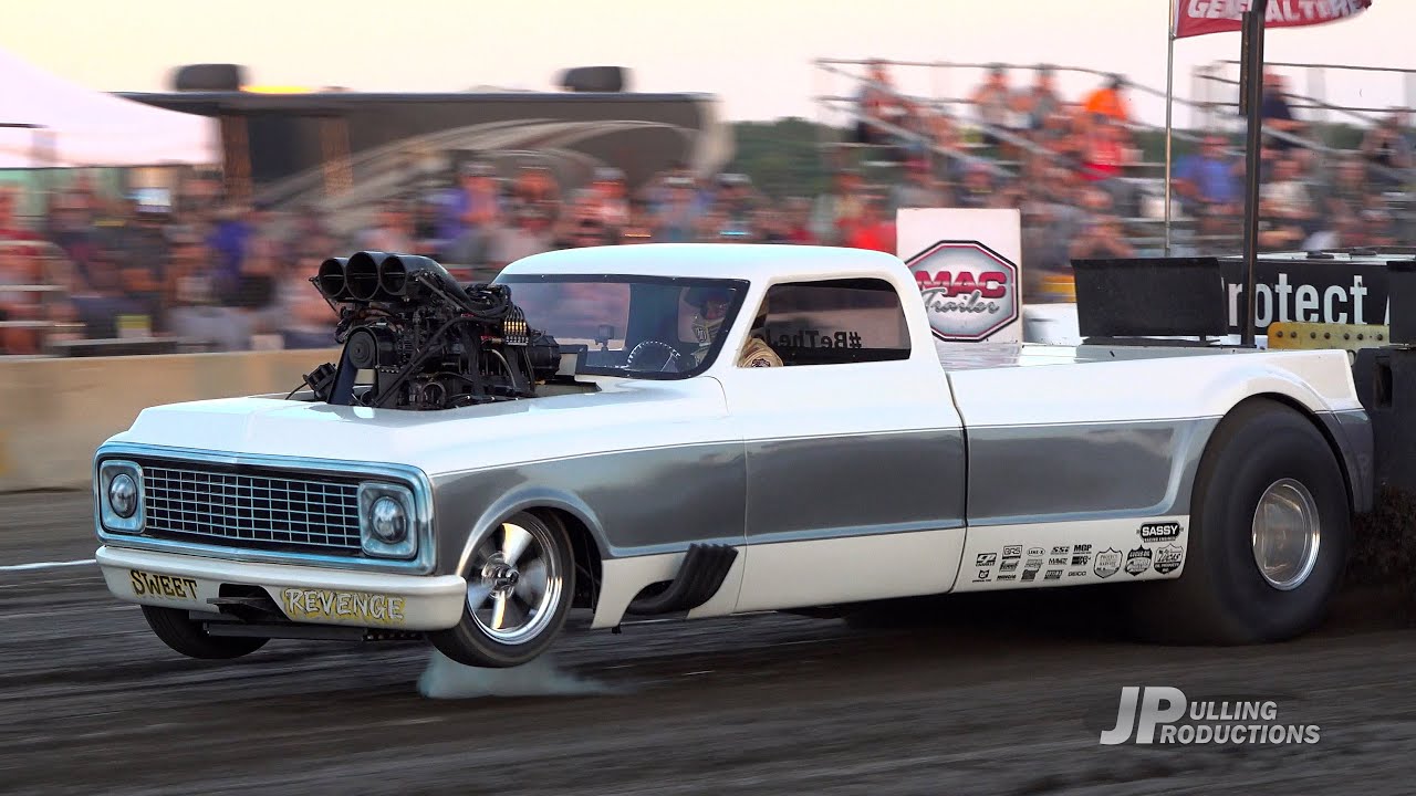 2022 - Super Modified 2wd Trucks pulling in Fisher, IL - Pro Pulling ...