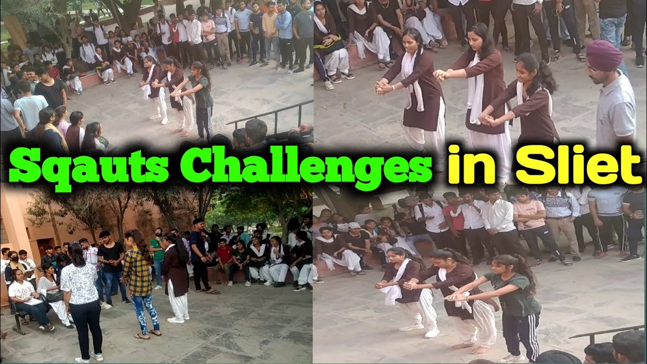 VLOG#29 Sqauts Challenges in SLIET UNIVERSITY | Manish vlogs sliet | # ...