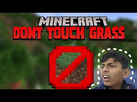Do Not Touch Grass CHALLENGE🥴 If I Touch I DÎE #minecraft - YouTube