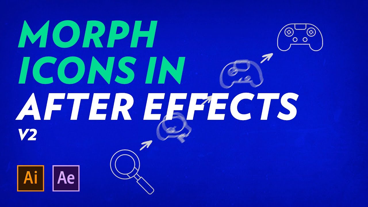 How to Morph Icons in Adobe After Effects Part 2 - Tutorial - YouTube
