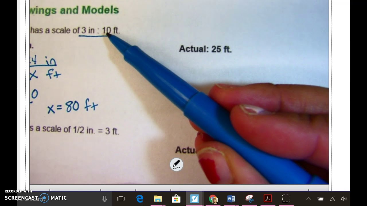 Scale Drawings and Model - YouTube