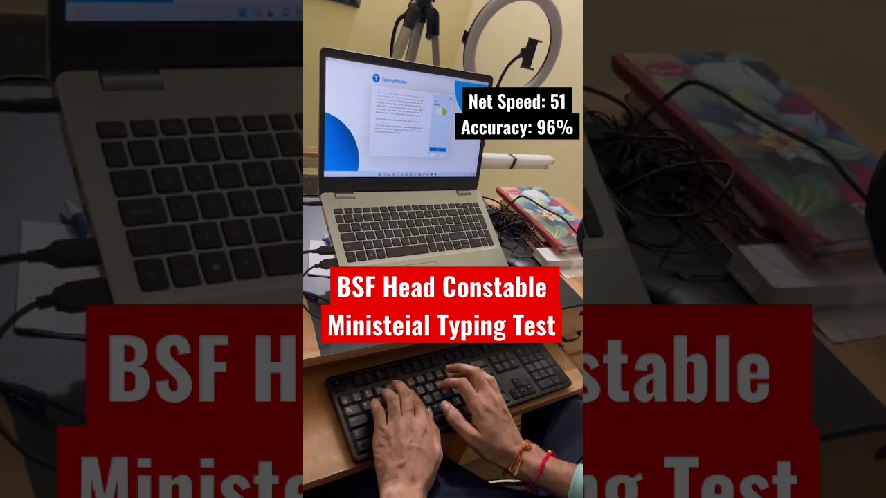 BSF Head Constable Ministerial Typing Test #bsfhcm #typing #typingtest ...