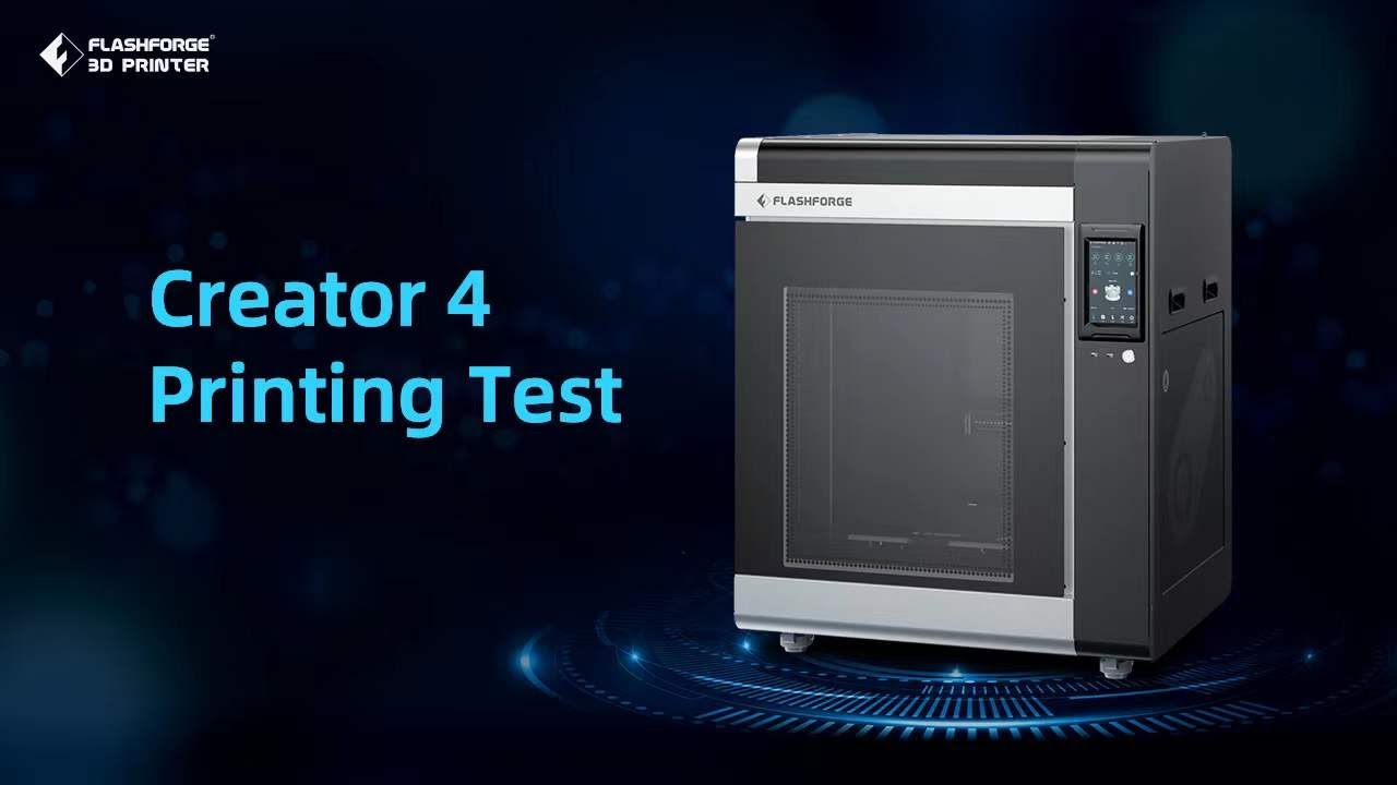 Flashforge Creator 4: 3D Printing Test on PLA-CF - YouTube