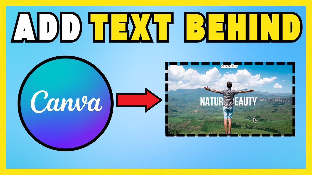 How To Add Text Behind Images Using Canva [QUICK GUIDE] - YouTube
