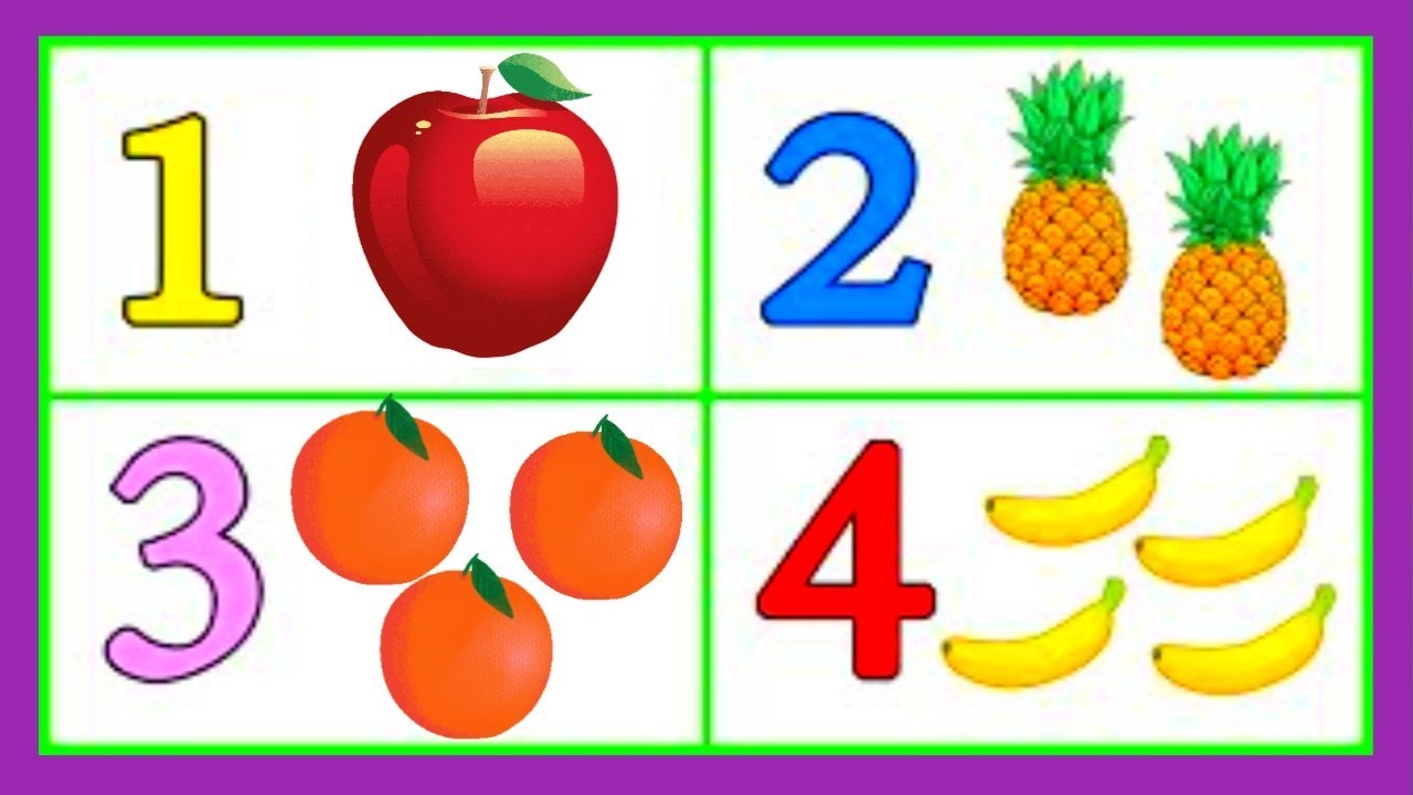 Learn Counting for kids,one two three,ek do teen chaar,1 to100 counting ...