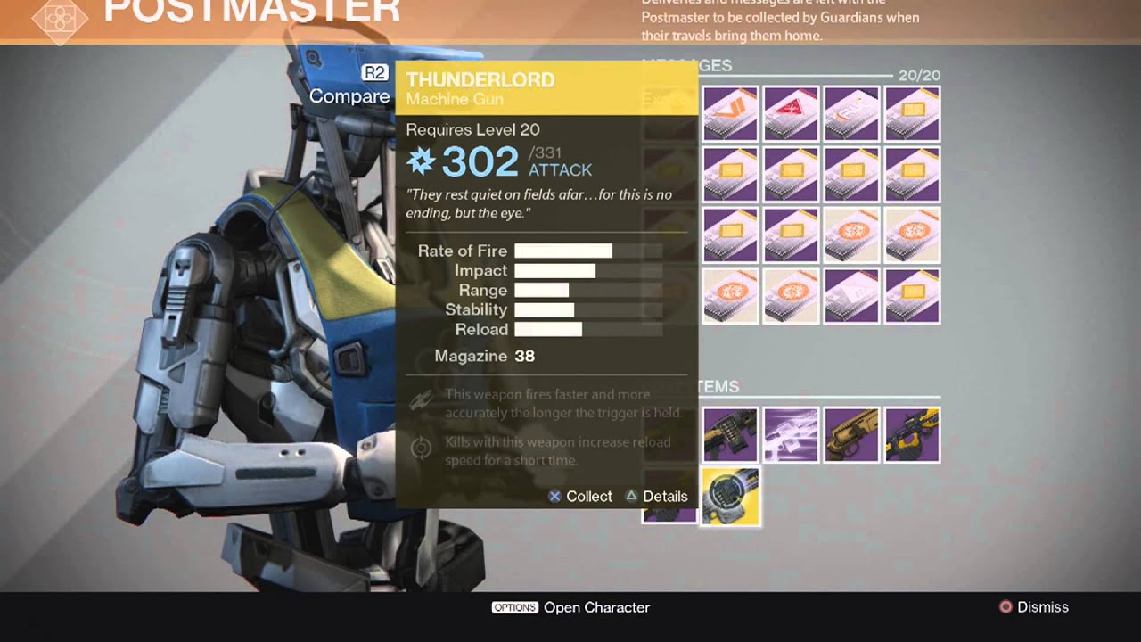 First Chest in Destiny Crotas End Raid is Exotic Thunderlord! Vex ...