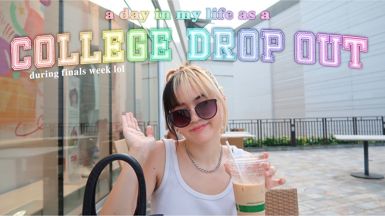 day in my life as a college drop out during finals week lol - YouTube