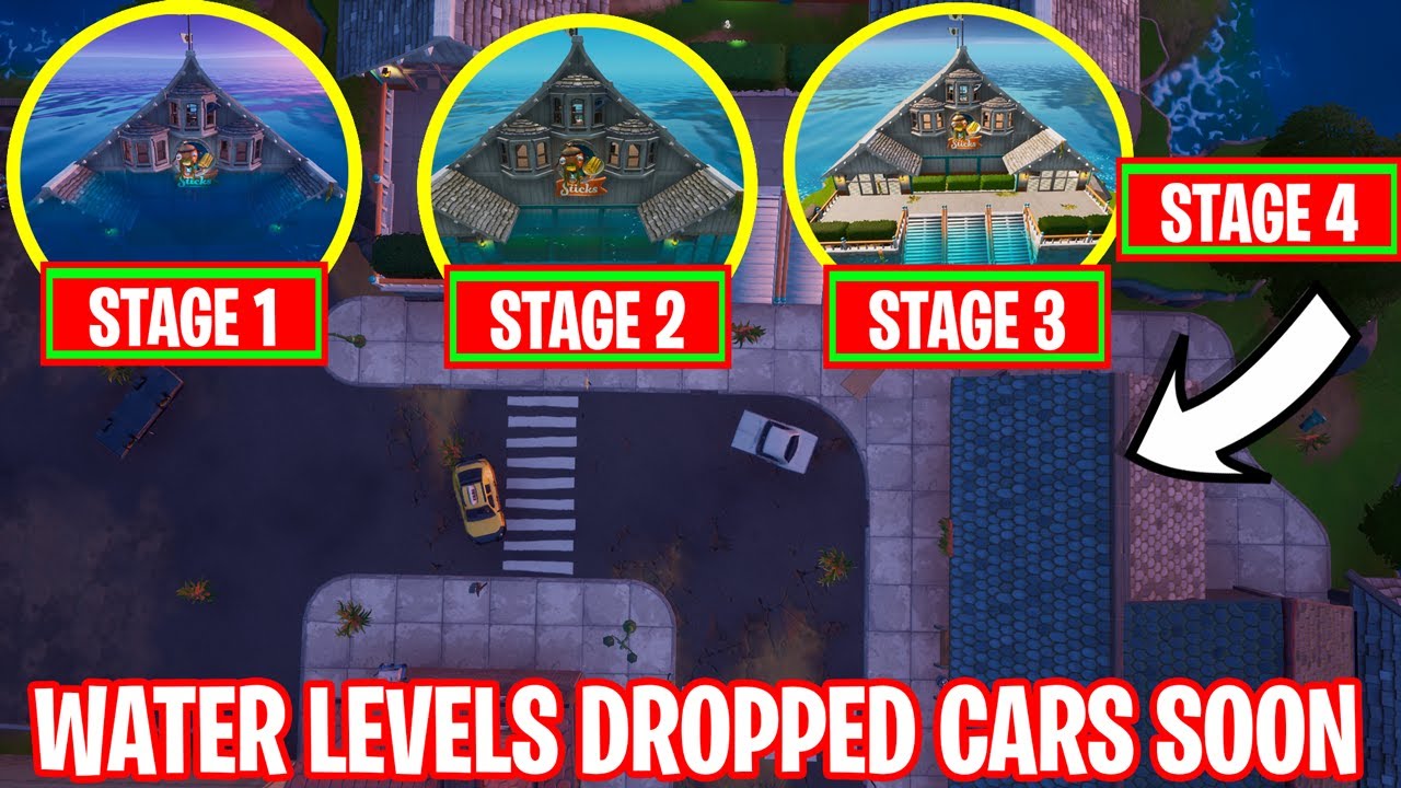 Craggy Cliffs is BACK - Water Levels Dropped AGAIN STAGE 4 - Fortnite ...