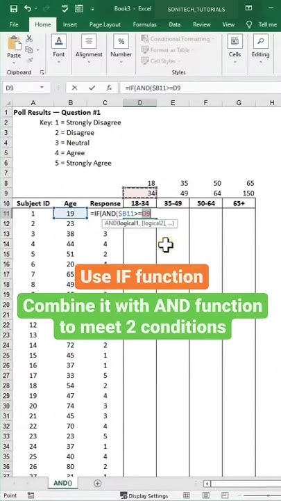 IF & AND function for multiple conditions in Excel Very useful formula ...