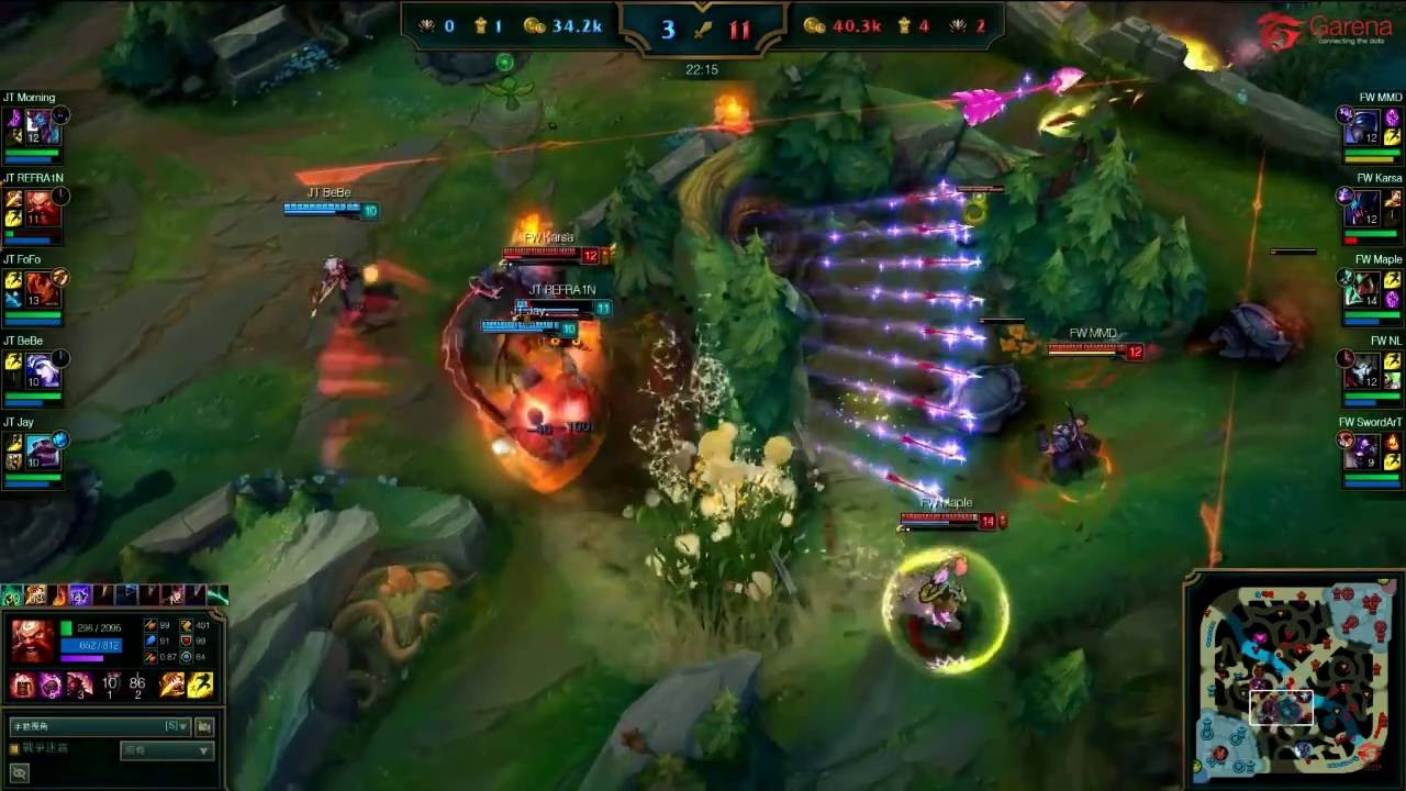 2016 LMS 夏季季後賽 JT vs FW BO5第三場精華 - YouTube