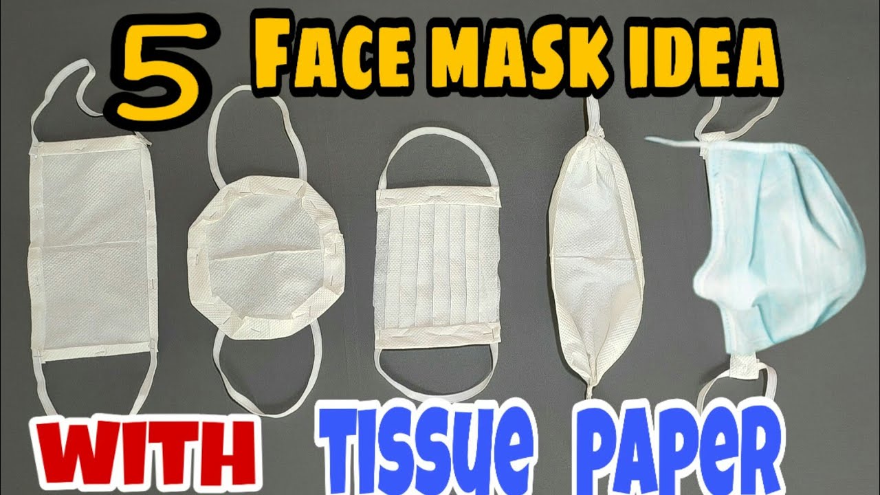 How to make mask for coronavirus at home with tissue paper |how to make ...