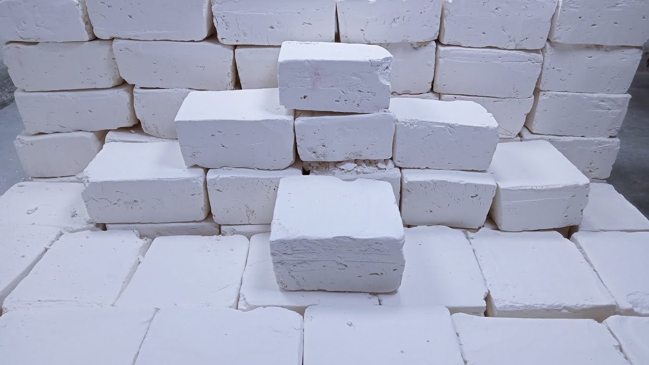 White Soft crispy homemade Gym Chalk blocks mass crush | Crunchy ...