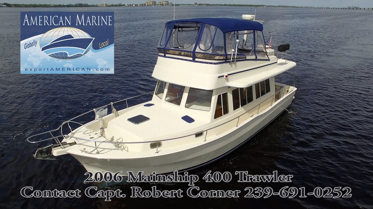 SOLD - 2006 40' Mainship 400 Trawler HD By American Marine - YouTube