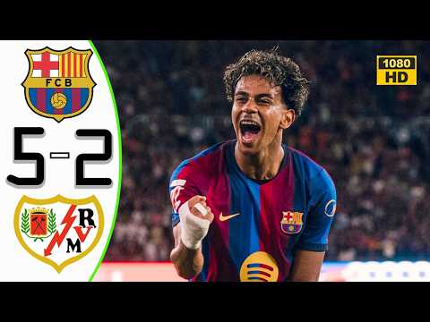 Barcelona vs Rayo Vallecano 5-2 Extended Highlights & All Goals | La Liga 26/27