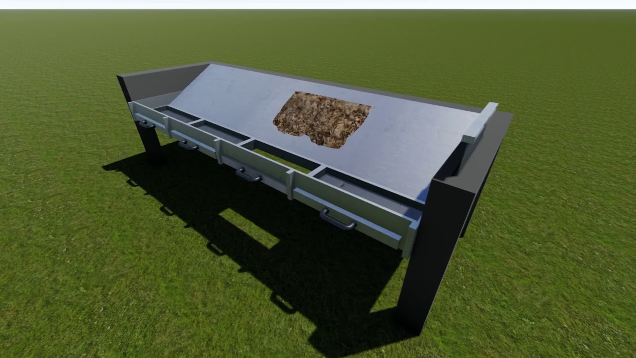 Design 3: Slanted Type Chicken Manure Collector with Removable Drawer ...