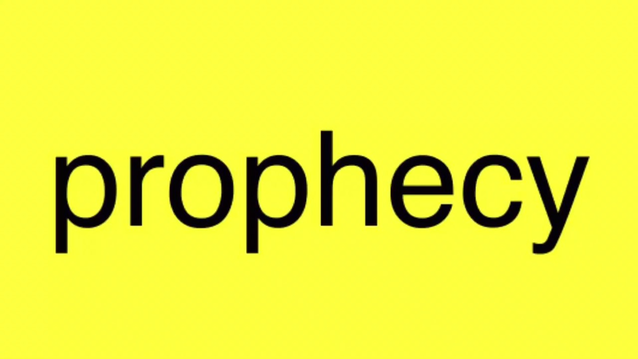 Prophecy pronunciation - YouTube