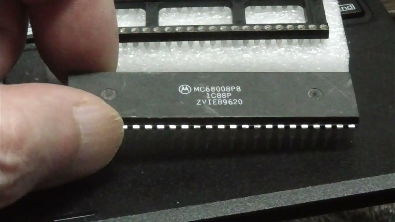 MC68008を入手。最初は簡易基板でもAPPLE2拡張カードまで行きたい - YouTube
