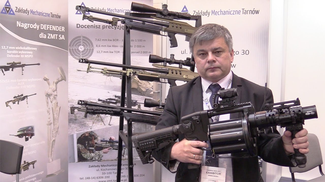 Granatnik rewolwerowy RGP-40 ZM Tarnów - Europoltech 2017 - YouTube