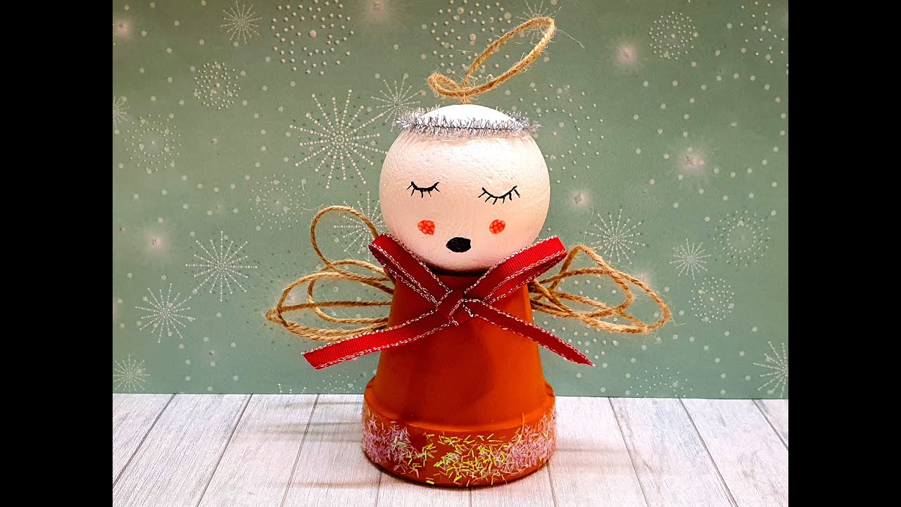 DIY Christmas Angel. Christmas Tree Decoration Ornament. Christmas ...