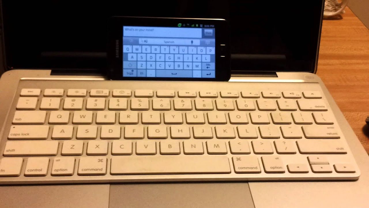 Galaxy S2 Mouse & Keyboard Bluetooth - YouTube