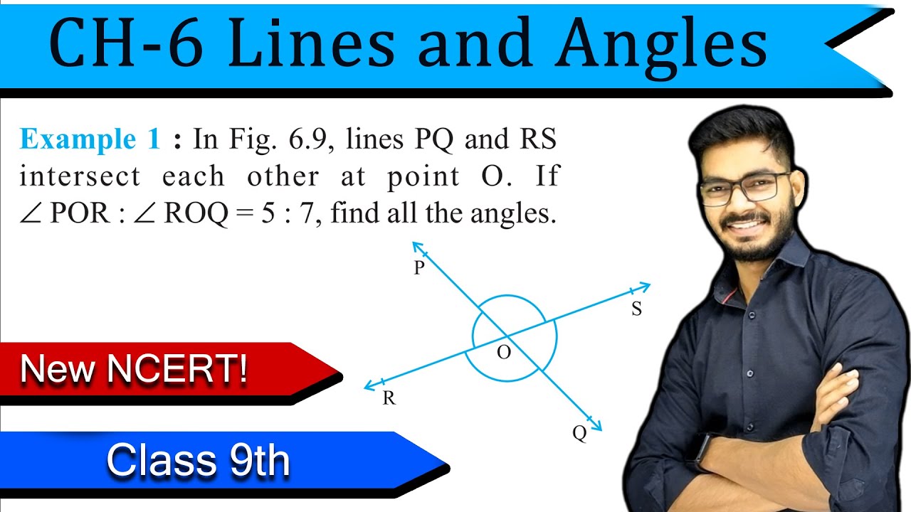 Class 9 Example 1 of Lines and angles || Examples of Lines and angles ...