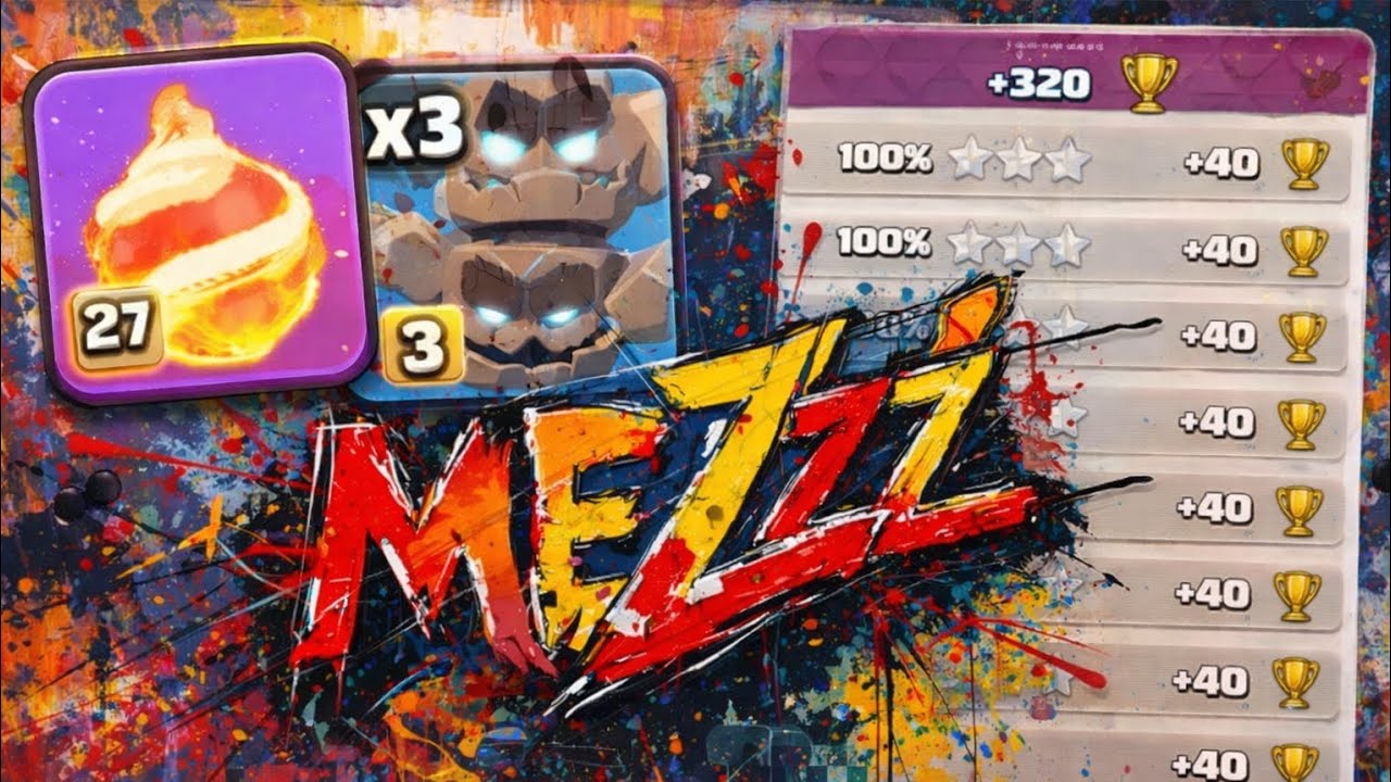 Only 3 METEOR GOLEM is enough for +320 ?? | clash of clash | legend ...