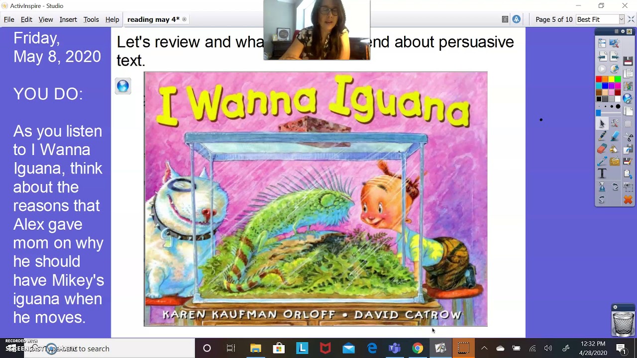 May 8: Persuasive Text-I Wanna Iguana - YouTube