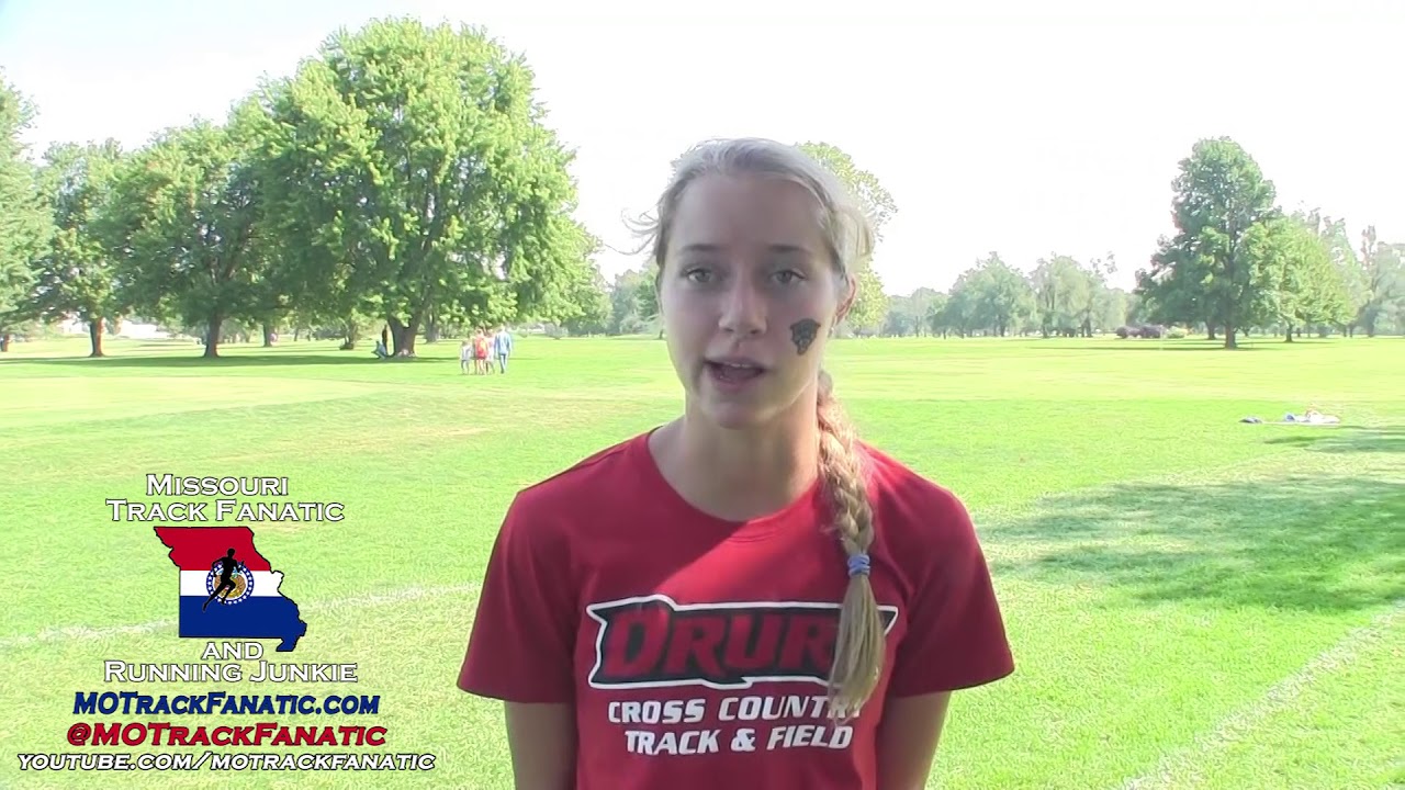 Drury Fr Claire McCune 2nd 2017 SBU Bearcat CC Inv - YouTube