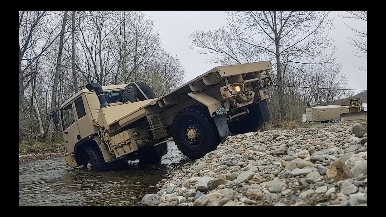 Winch operation FMTV - YouTube