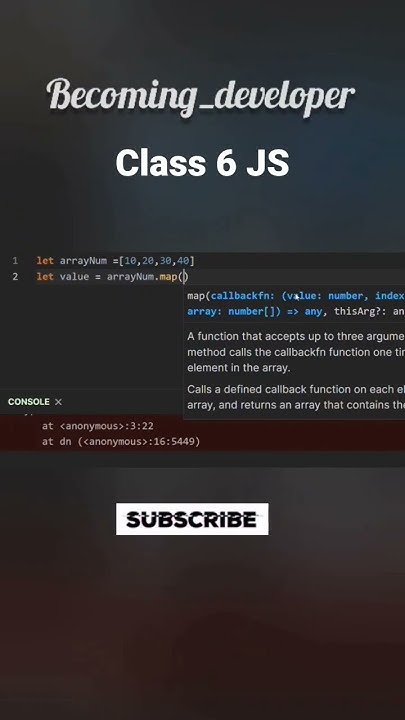 How to Multiply Array in Javascript | map() prototype | javascript class 6 - YouTube