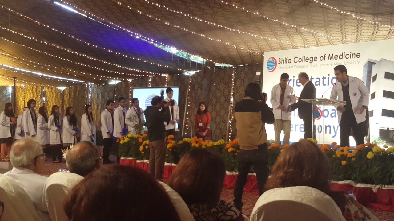 white coat ceremony at shifa college of medicine class of 2021 - YouTube