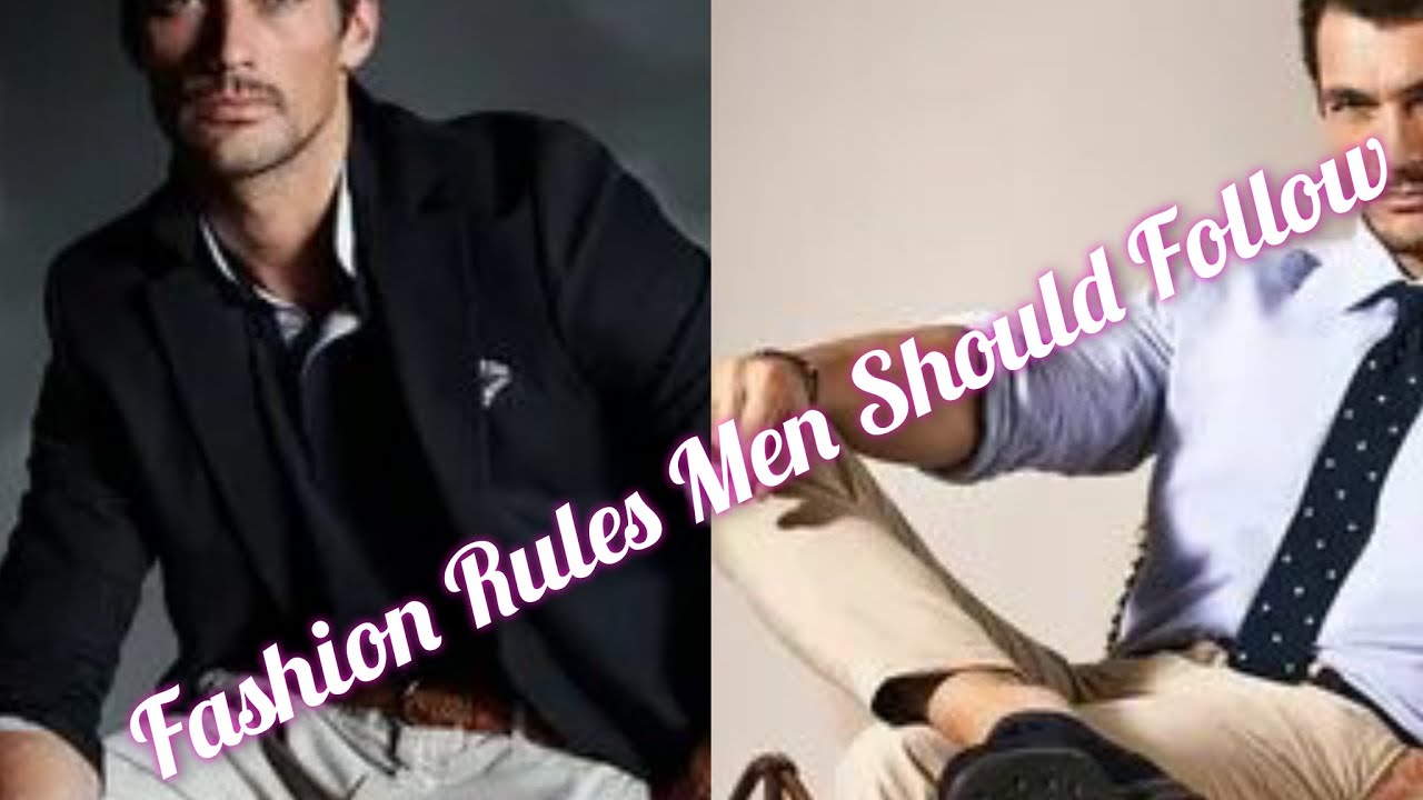 5 rules of fashion for men - YouTube