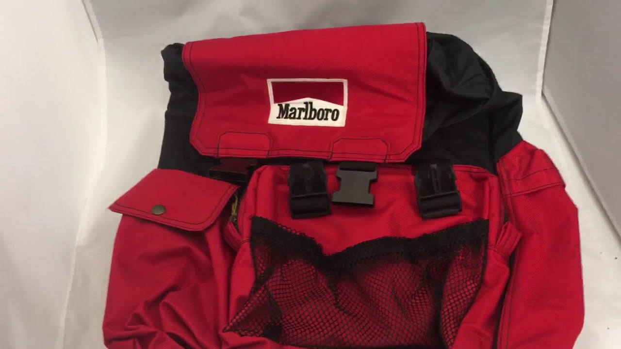 Marlboro Promo Backpack. Vintage Gear from the 90s. - YouTube