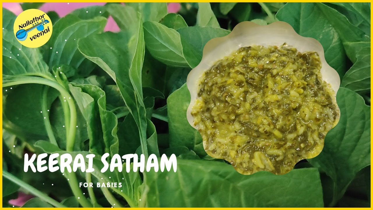 KEERAI SATHAM FOR BABIES|SPINACH RICE|கீரை சாதம்|Baby food recipe ...
