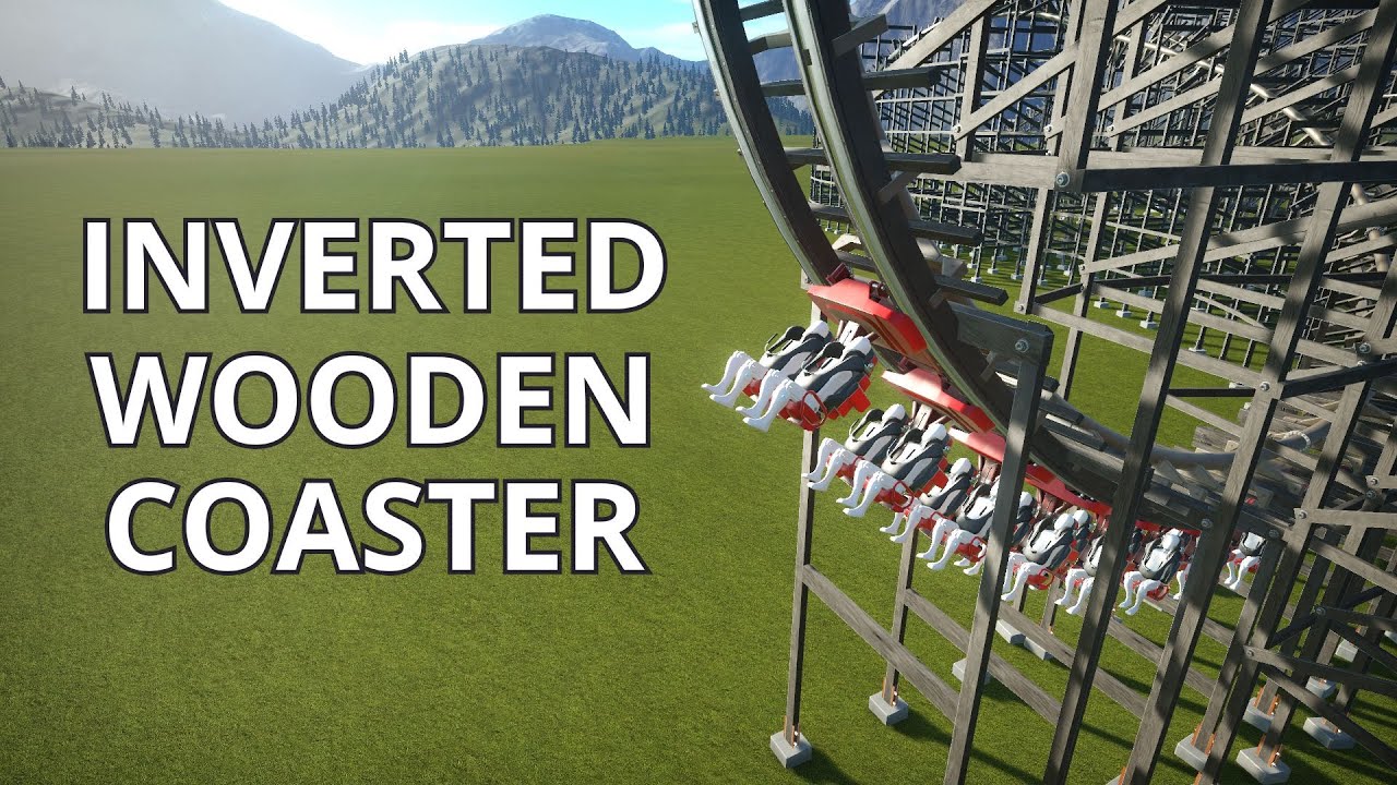 Inverted Wooden Roller Coaster | Planet Coaster - YouTube