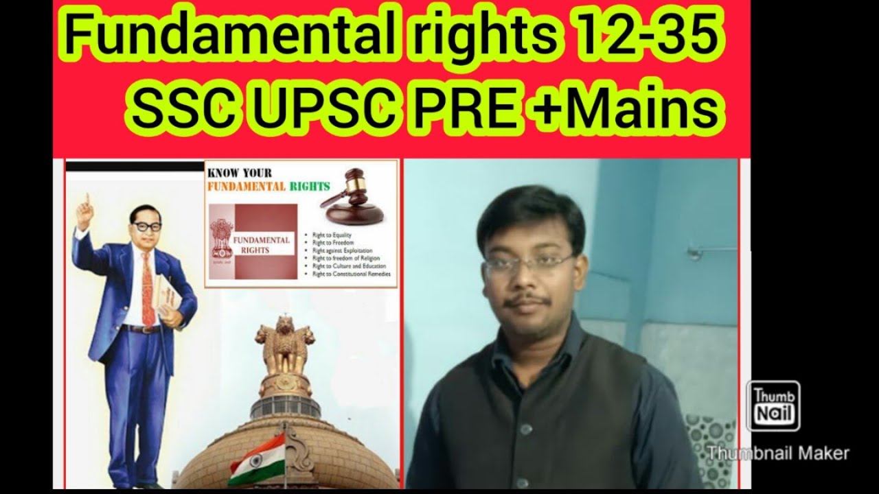 fundamental Rights Article 12 to 35 constitution of india part 3 - YouTube
