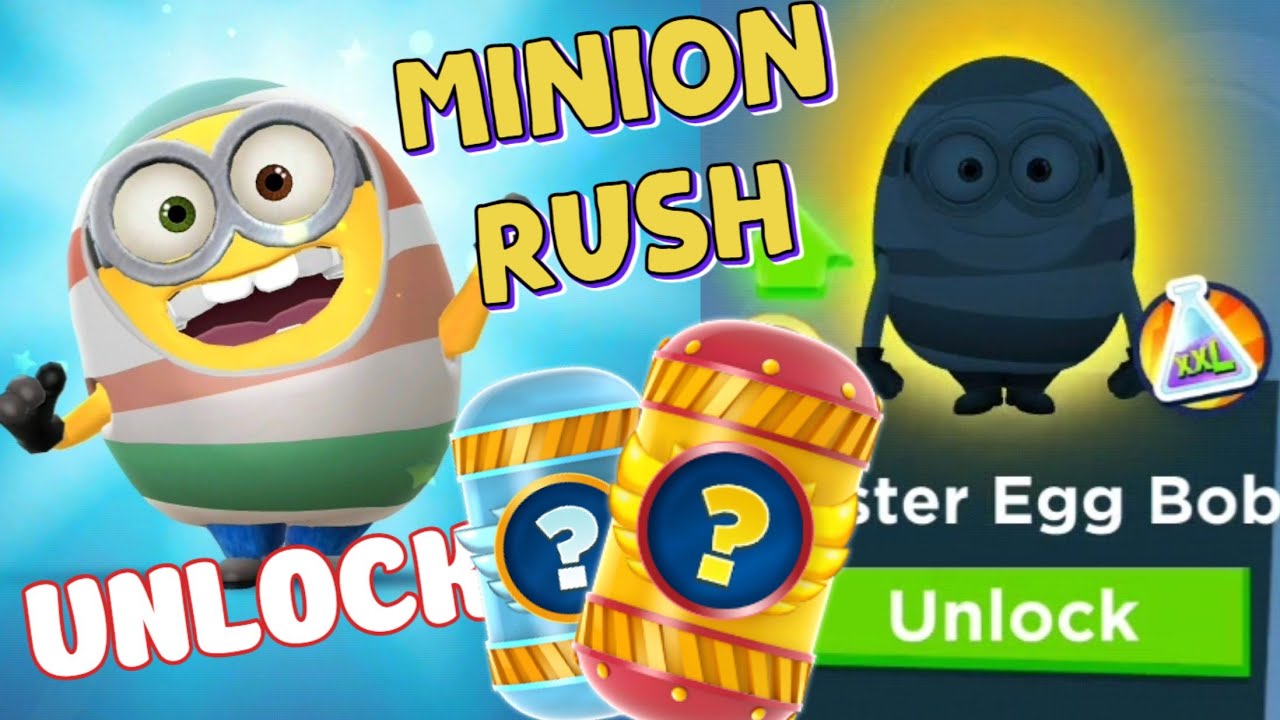 Minion Rush NEW COSTUME UNLOCK EASTER EGG BOB Expert Prize Pod and ...