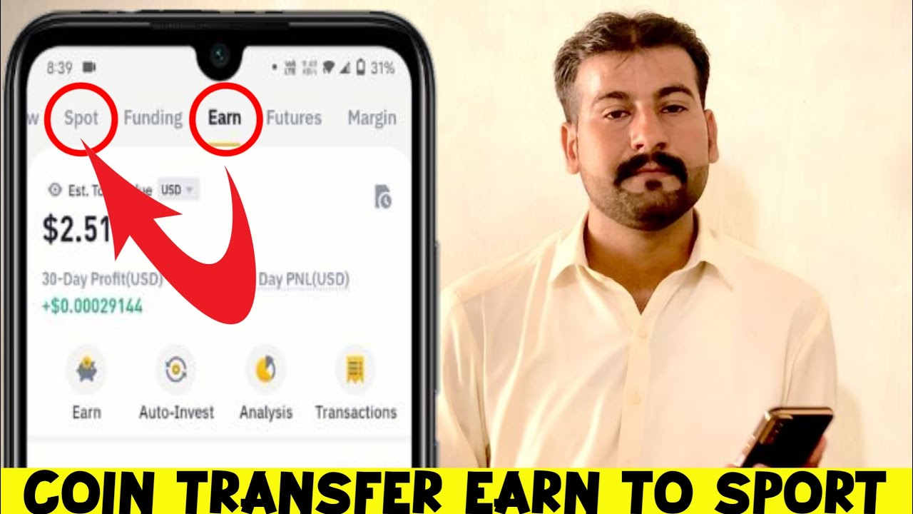 How to Transfer Coin Earn to Spot Wallet in Binance - YouTube