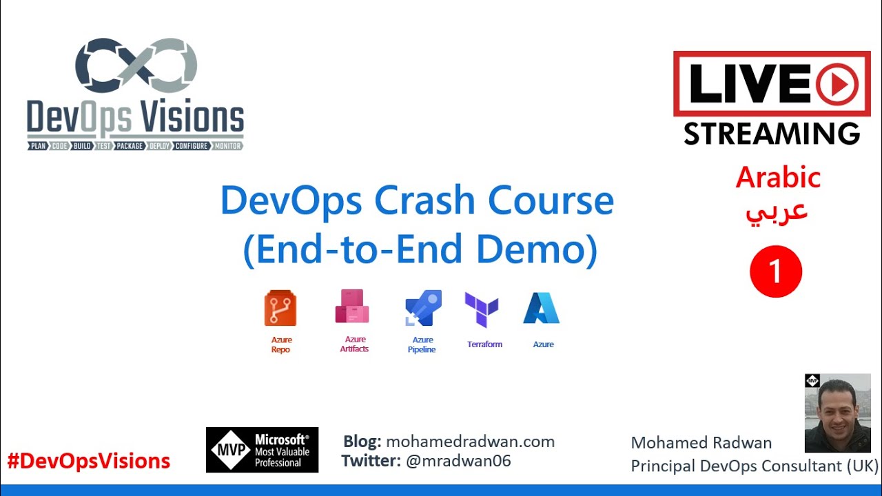 DevOps Crash Course (End-to-End Demo) Round (1) [Arabic] - YouTube